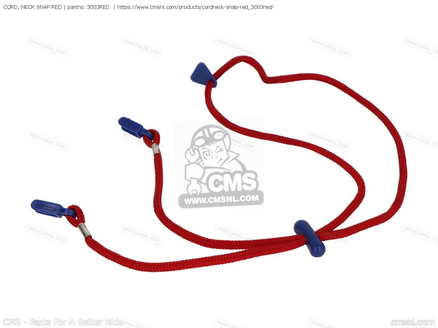 3003RED: Cord, Neck Snap Red Honda - buy the 3003R-ED at CMSNL