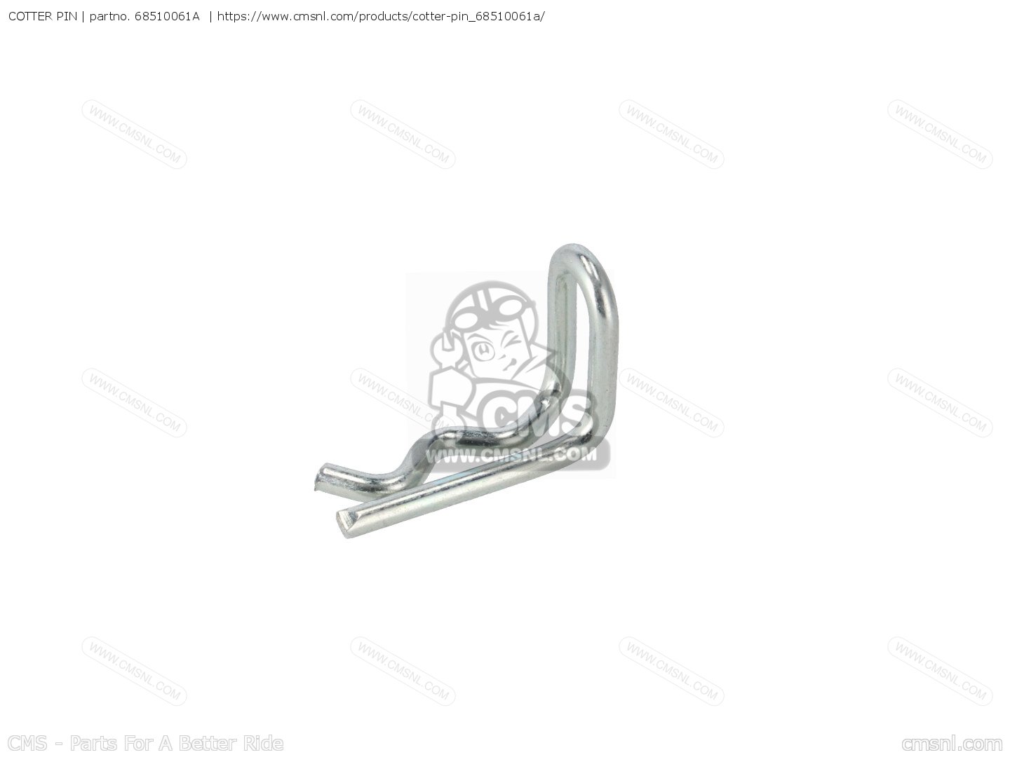 COTTER PIN for M695 2007 USA (MONSTER 695) 9151-2452A - order at CMSNL