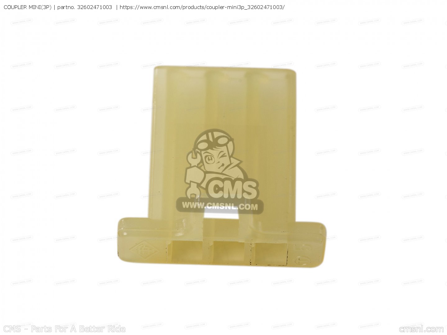 32602471003: Coupler Mini(3p) Honda - buy the 32602-471-003 at CMSNL
