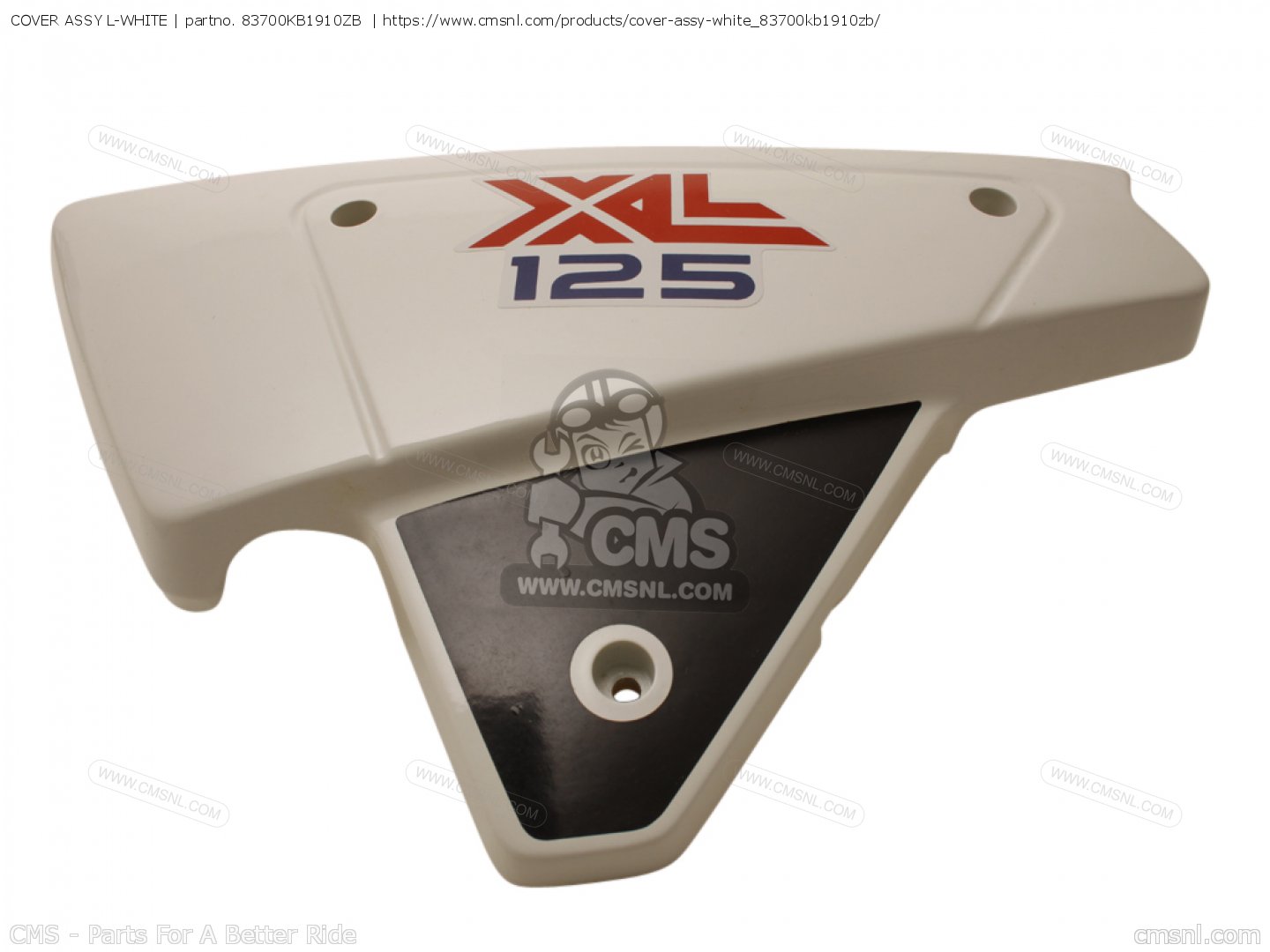 83700KB1910ZB: Cover Assy L-white Honda - buy the 83700-KB1-910ZB at CMSNL