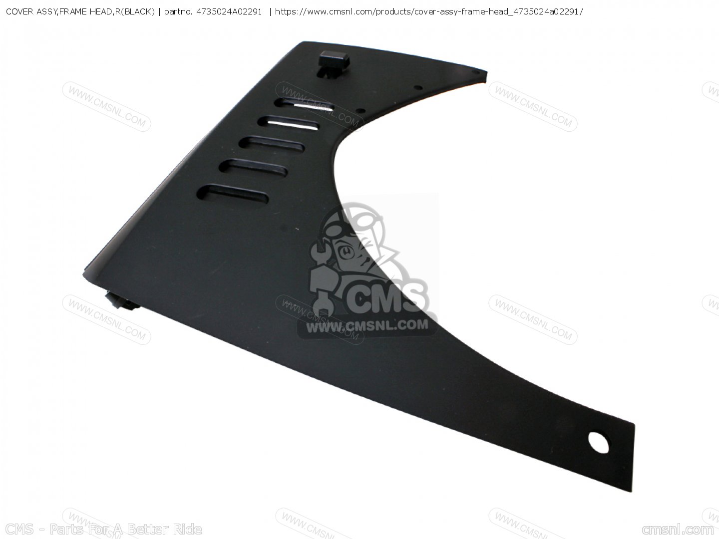 4735024A02291: COVER ASSY,FRAME HEAD,R(BLACK) Suzuki - buy the 47350 ...