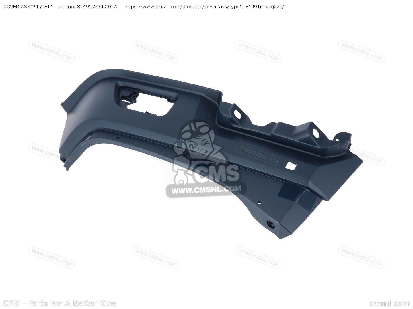 81491MKCLG0ZA: Cover Assy*type1* Honda - buy the 81491-MKC-LG0ZA at CMSNL