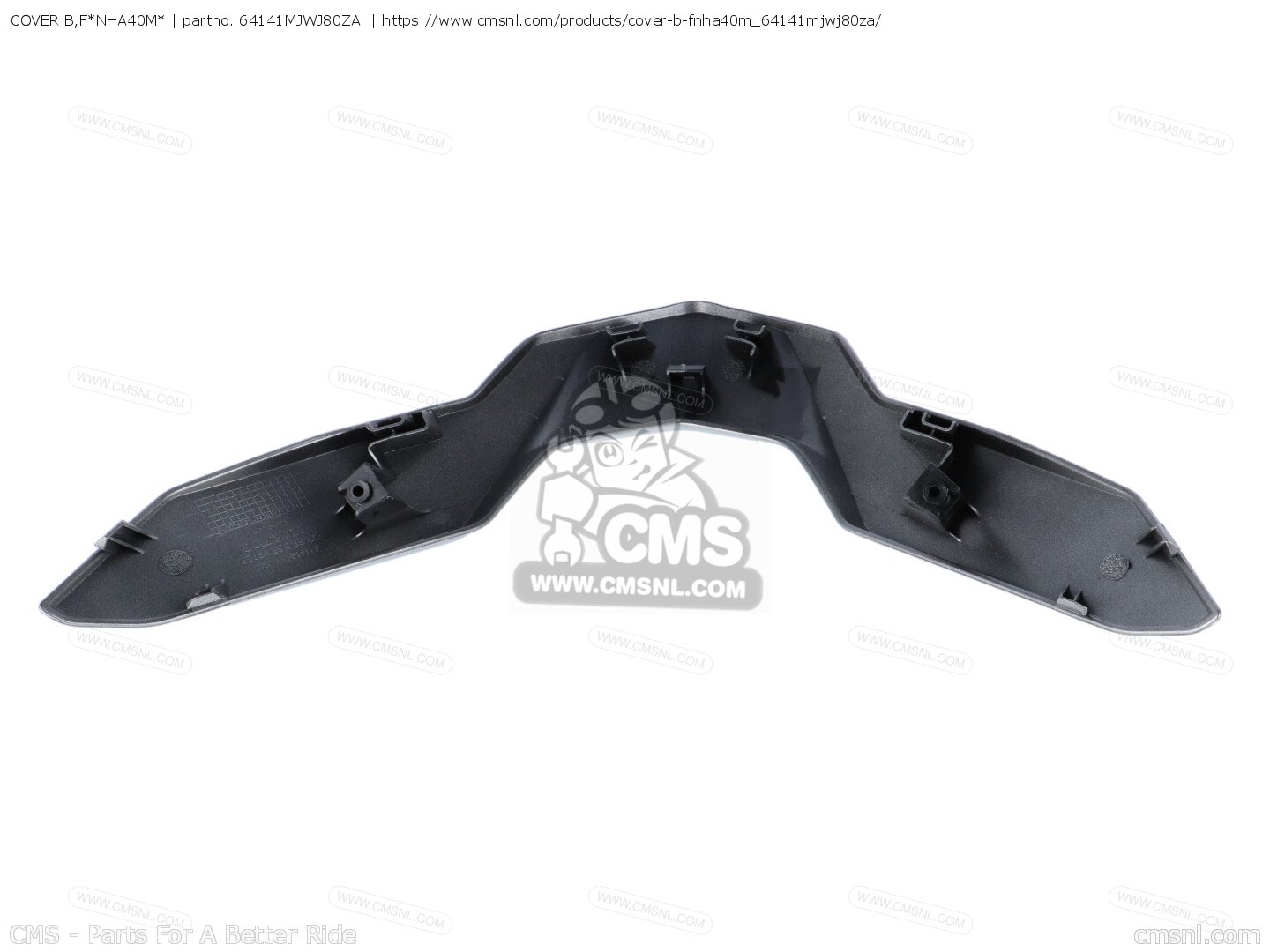 64141MJWJ80ZA: COVER B,F*NHA40M* Honda - buy the 64141-MJW-J80ZA at CMSNL