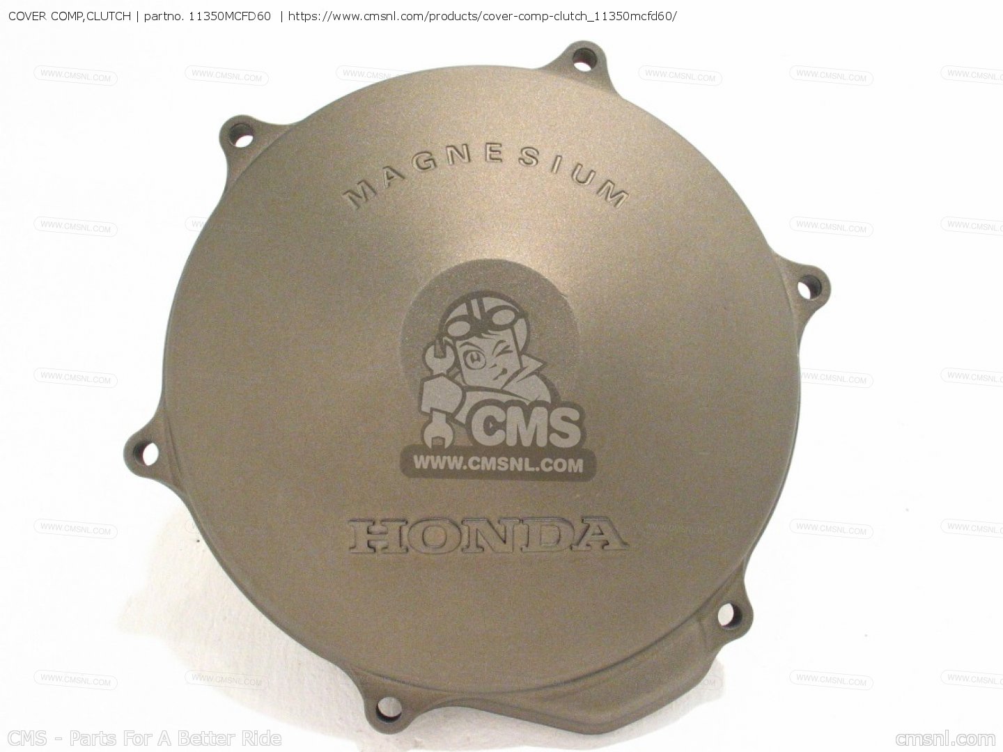 11350MCFD60: COVER COMP,CLUTCH Honda - buy the 11350-MCF-D60 at CMSNL