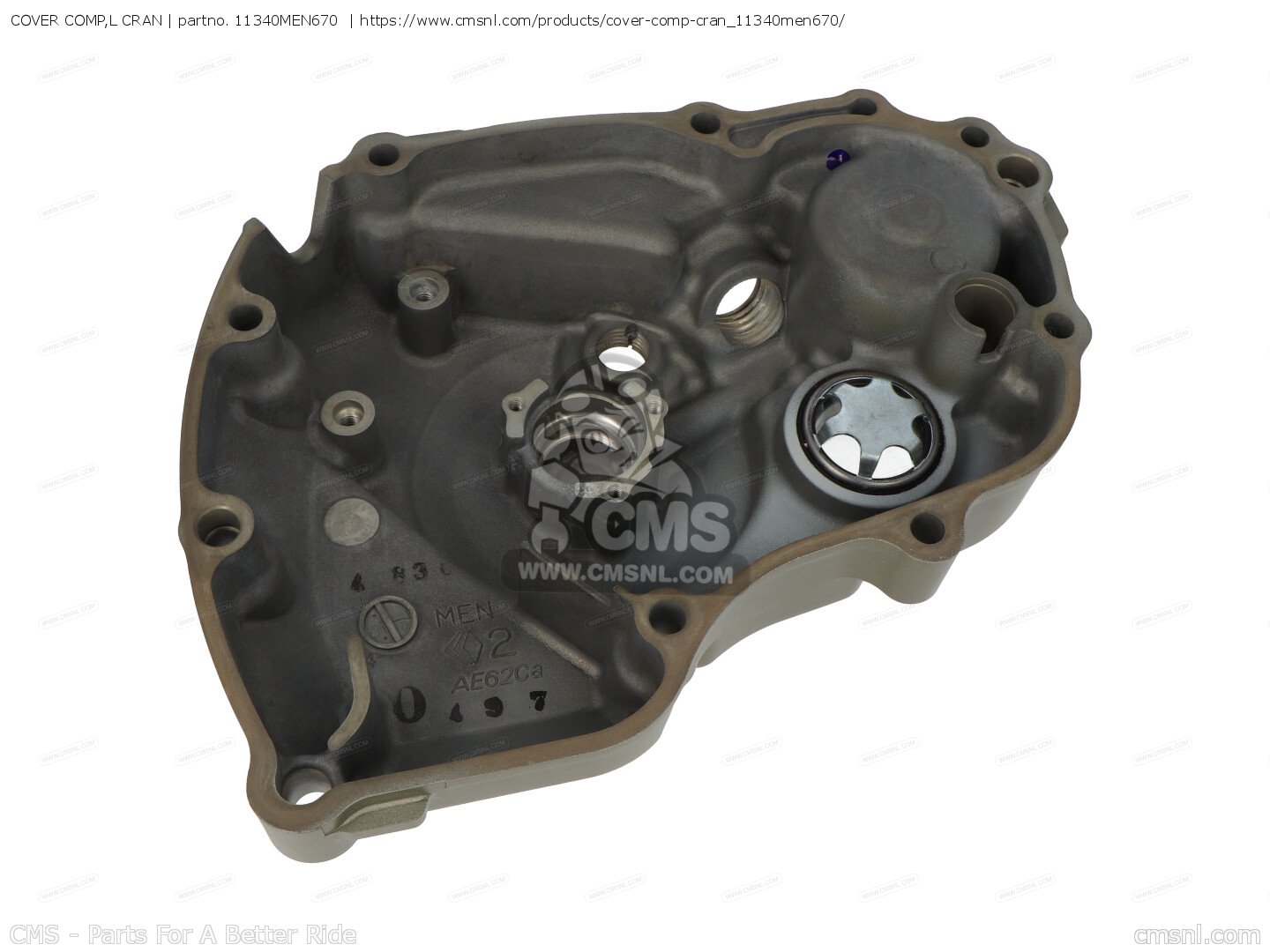 11340MEN670: COVER COMP,L CRAN Honda - buy the 11340-MEN-670 at CMSNL