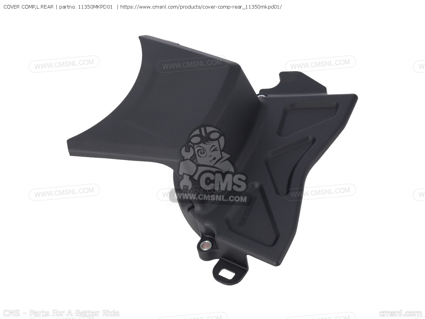 11350MKPD01: COVER COMP,L REAR Honda - buy the 11350-MKP-D01 at CMSNL