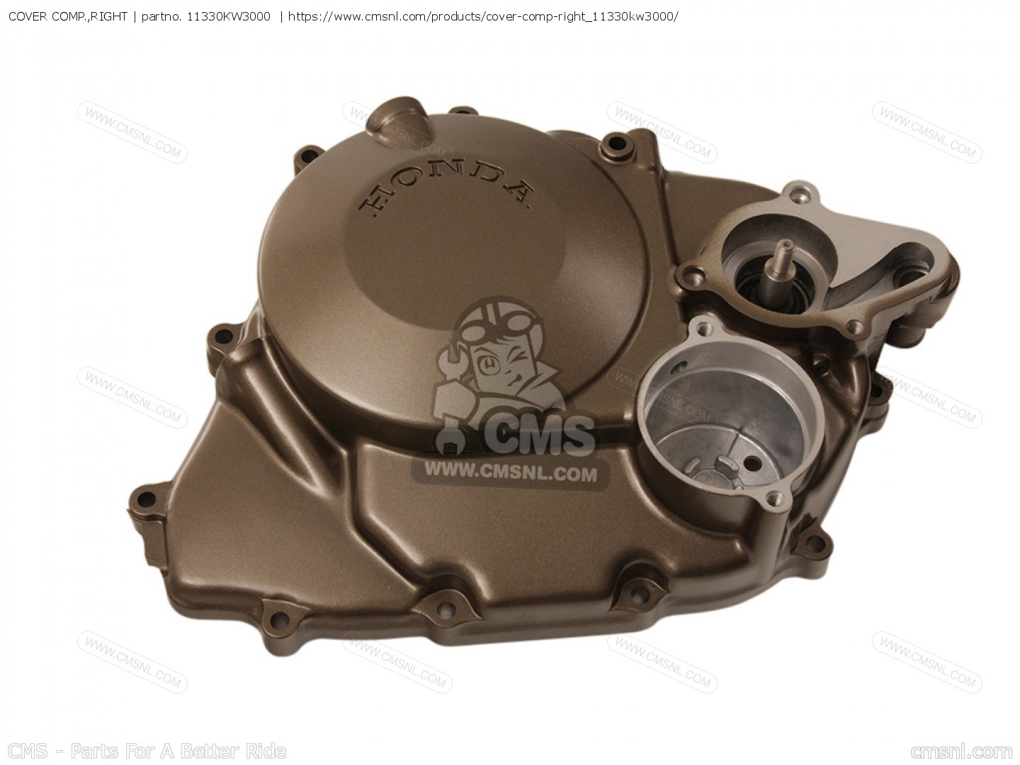 11330KW3000: COVER COMP.,RIGHT Honda - buy the 11330-KW3-000 at CMSNL