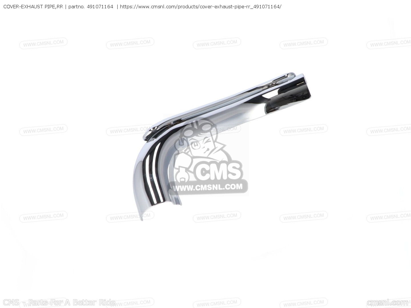 491071164: Cover-exhaust Pipe,rr Kawasaki - buy the 49107-1164 at CMSNL
