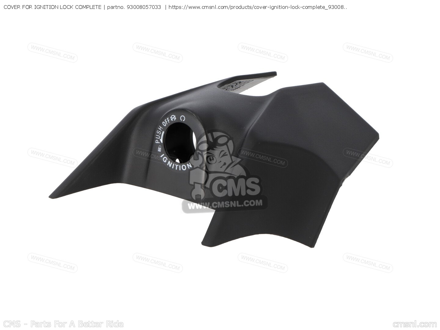 COVER FOR IGNITION LOCK COMPLETE for 250 Duke, white - B.D. Europe 2017 ...