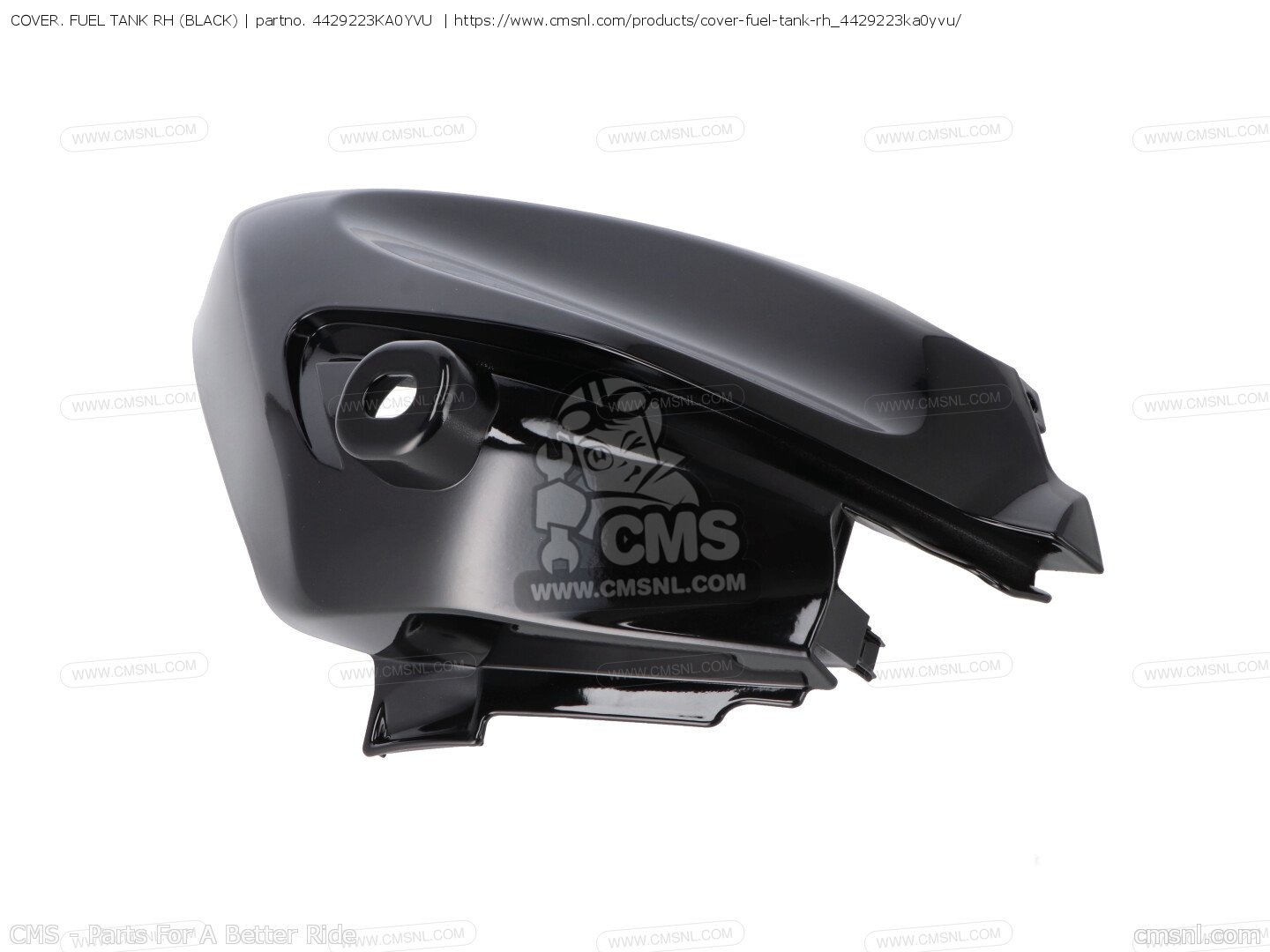 4429223KA0YVU: Cover. Fuel Tank Rh (black) Suzuki - buy the 44292-23KA0 ...