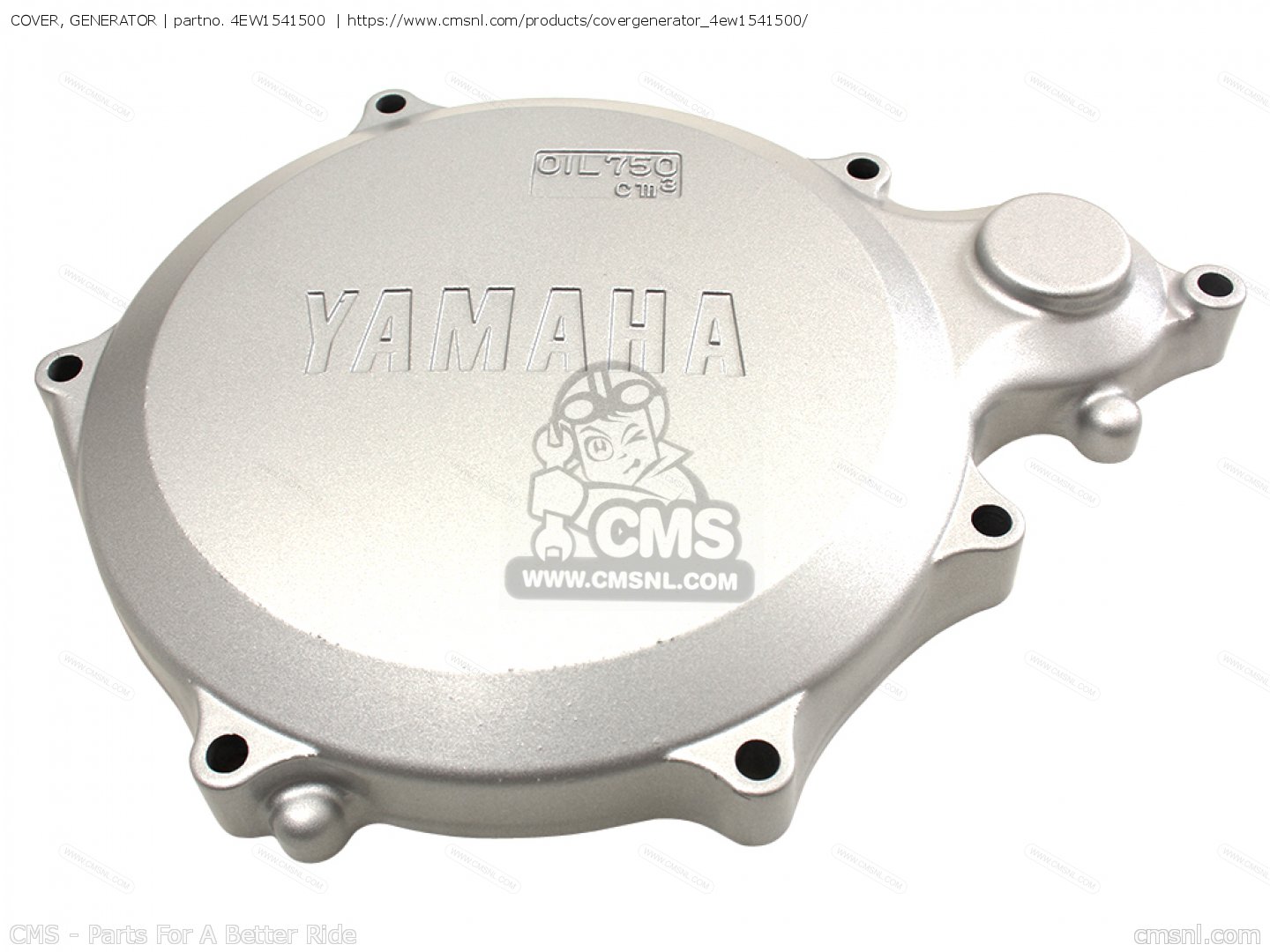 4EW1541500: COVER, GENERATOR Yamaha - buy the 4EW-15415-00-00 at CMSNL