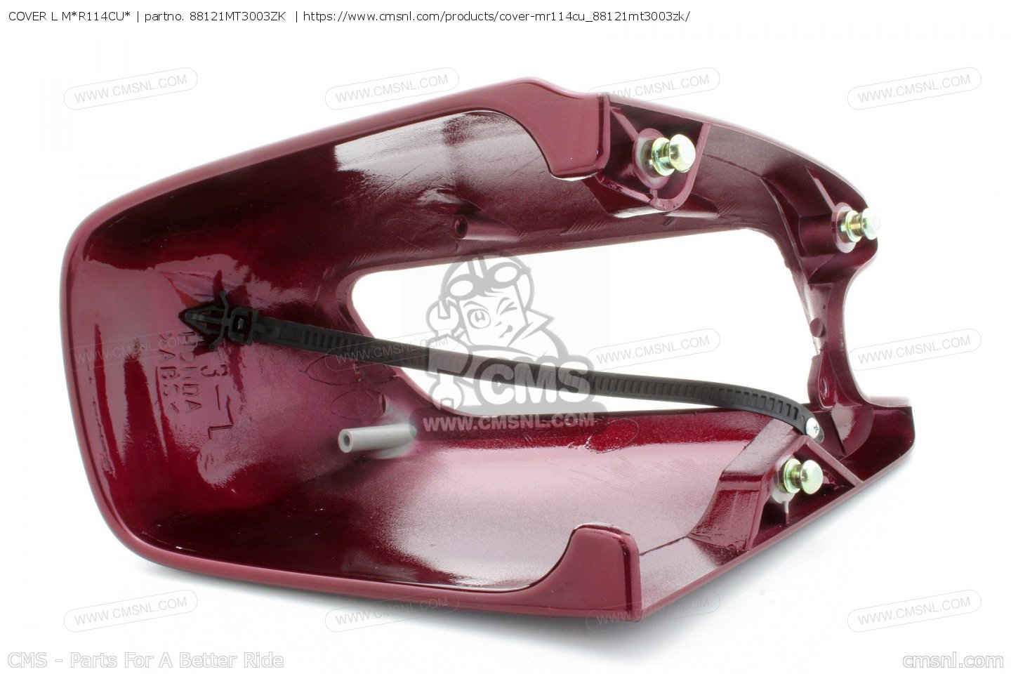 88121MT3003ZK: COVER L M*R114CU* Honda - buy the 88121-MT3-003ZK at CMSNL