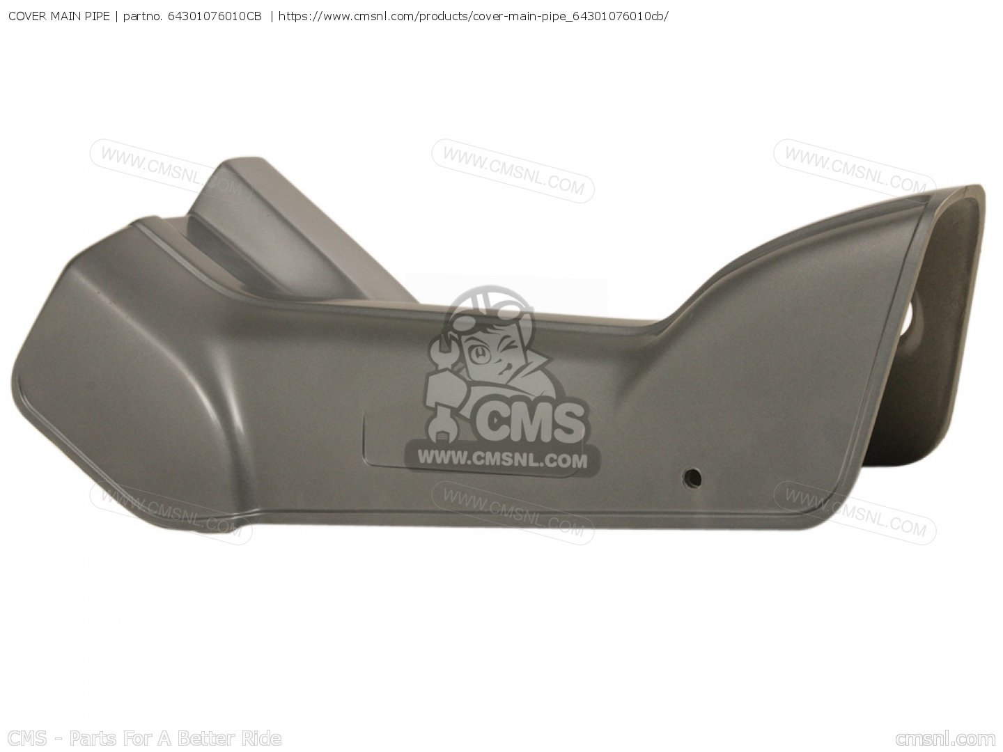 64301076010CB: COVER MAIN PIPE Honda - buy the 64301-076-010CB at CMSNL