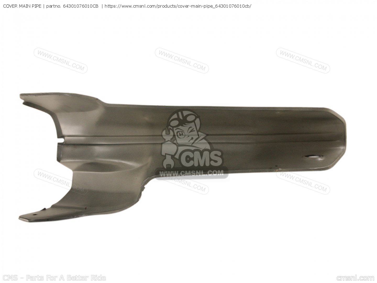 64301076010CB: COVER MAIN PIPE Honda - buy the 64301-076-010CB at CMSNL