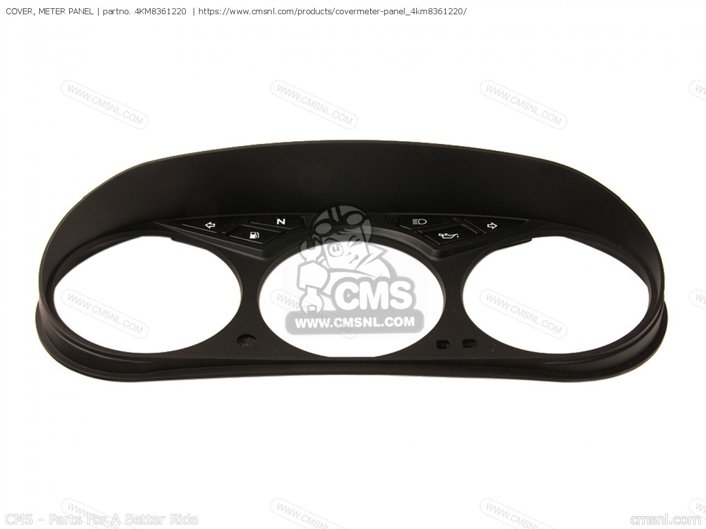 4KM8361220: COVER, METER PANEL Yamaha - buy the 4KM-83612-20-00 at CMSNL