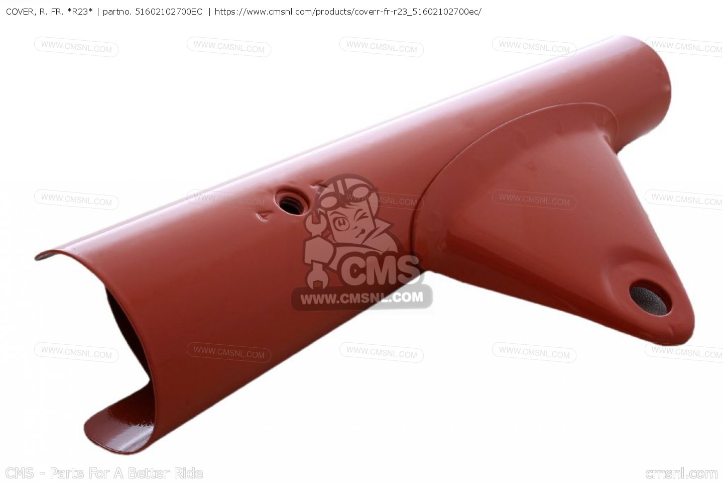 51602102700EC: COVER, R. FR. *R23* Honda - buy the 51602-102-700EC at CMSNL