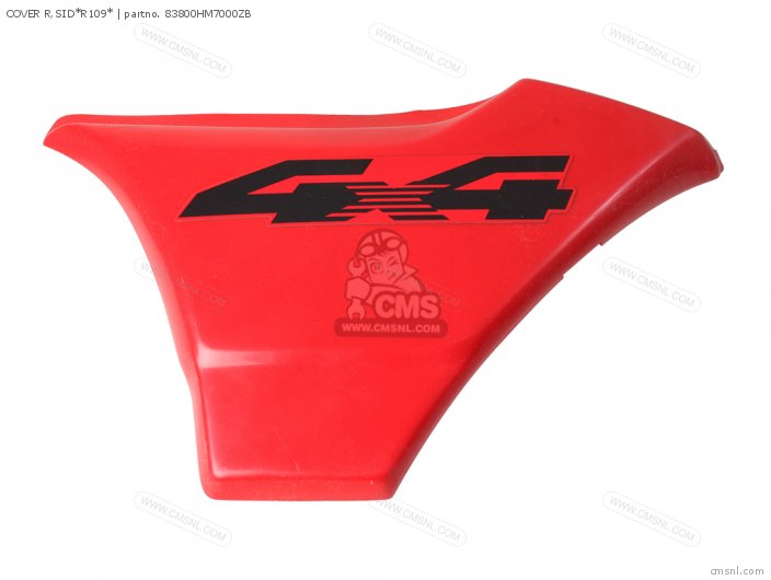 83800HM7000ZB: COVER R,SID*R109* Honda - buy the 83800-HM7-000ZB at CMSNL