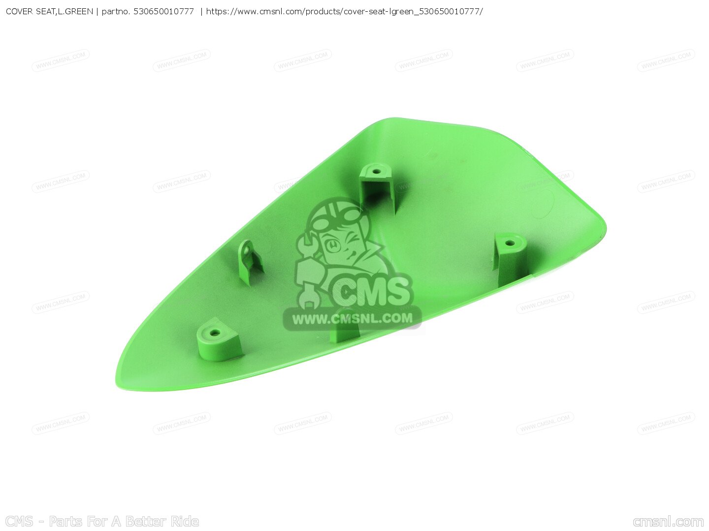 530650010777: Cover Seat,l.green Kawasaki - buy the 53065-0010-777 at CMSNL
