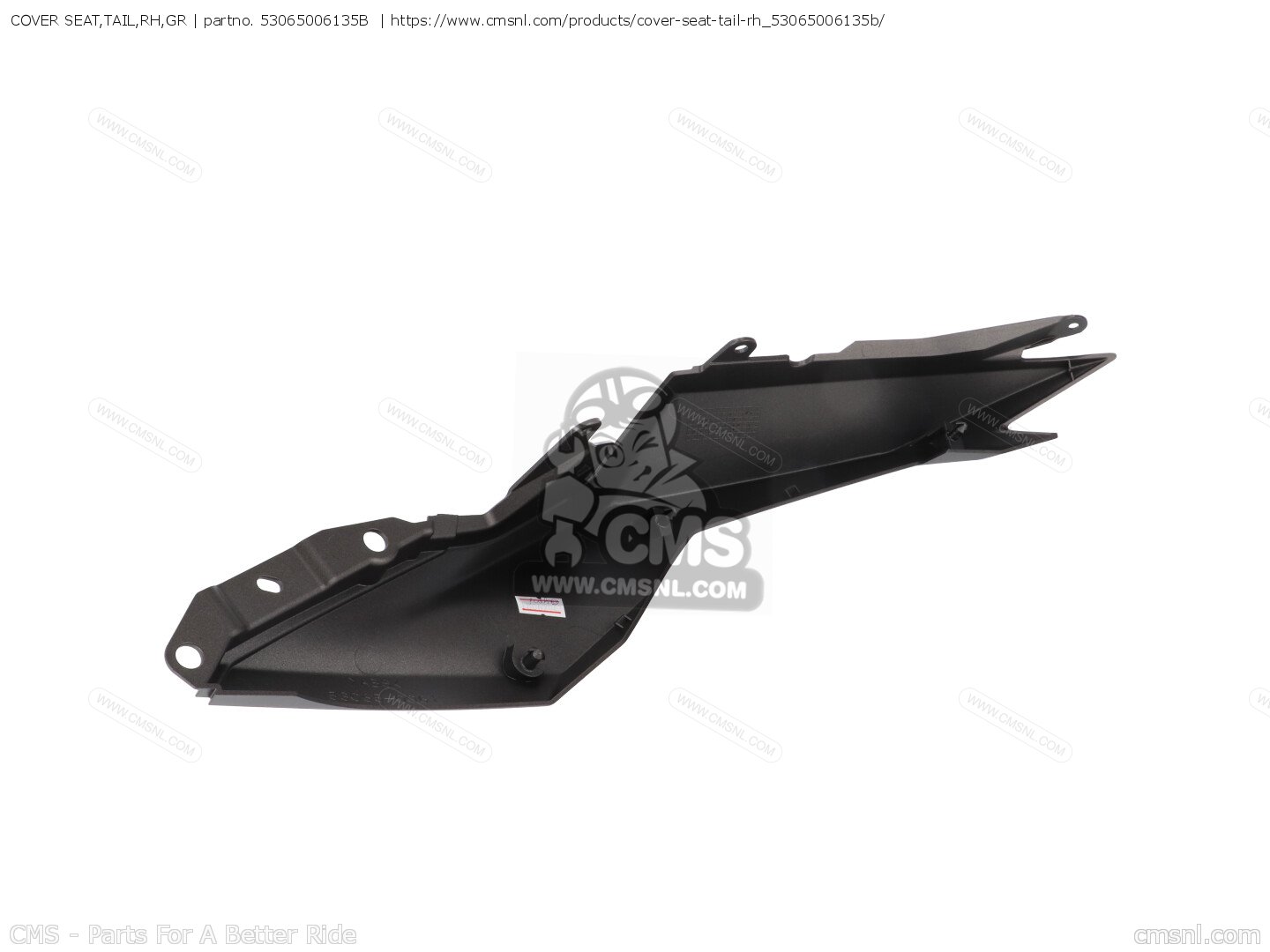 53065006135B: Cover Seat,tail,rh,gr Kawasaki - buy the 53065-0061-35B ...