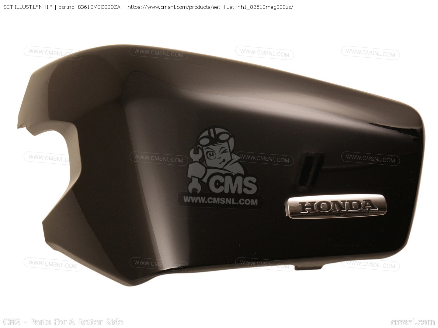 83610MEG000ZA: COVER SET, L. SIDE ( Honda - buy the 83610-MEG-000ZA at ...