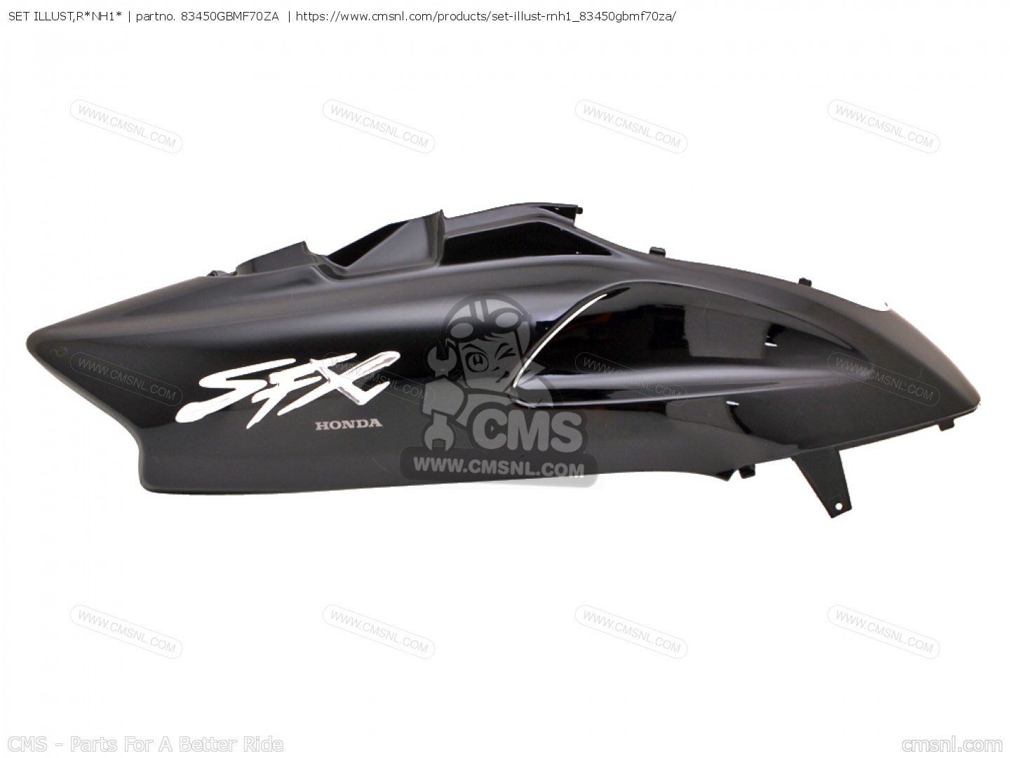 COVER SET, R. BODY ( for SFX50 2001 (1) GERMANY - order at CMSNL