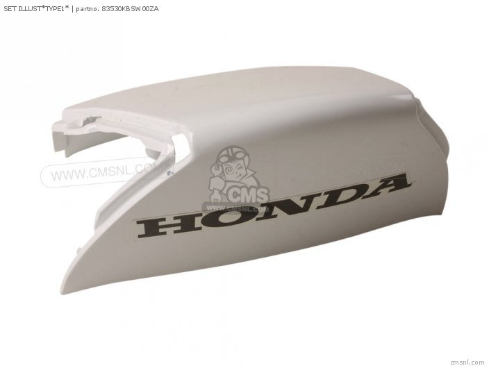 83530KBSW00ZA: Cover Set, Rr. Cente Honda - buy the 83530-KBS-W00ZA at ...
