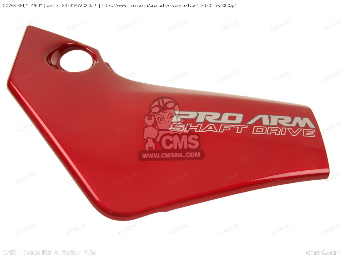 83701MW6000ZP: COVER SET,*TYPE4* Honda - buy the 83701-MW6-000ZP at CMSNL