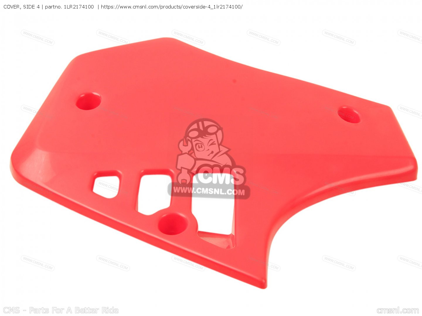 1LR2174100: COVER, SIDE 4 Yamaha - buy the 1LR-21741-00-00 at CMSNL