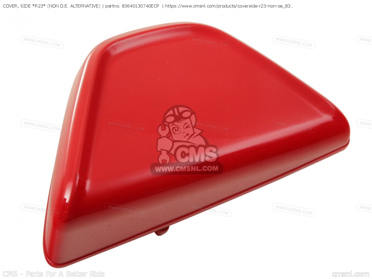 83640130740ECP: COVER, SIDE *R23* Honda - buy the 83640-130-740ECP at CMSNL