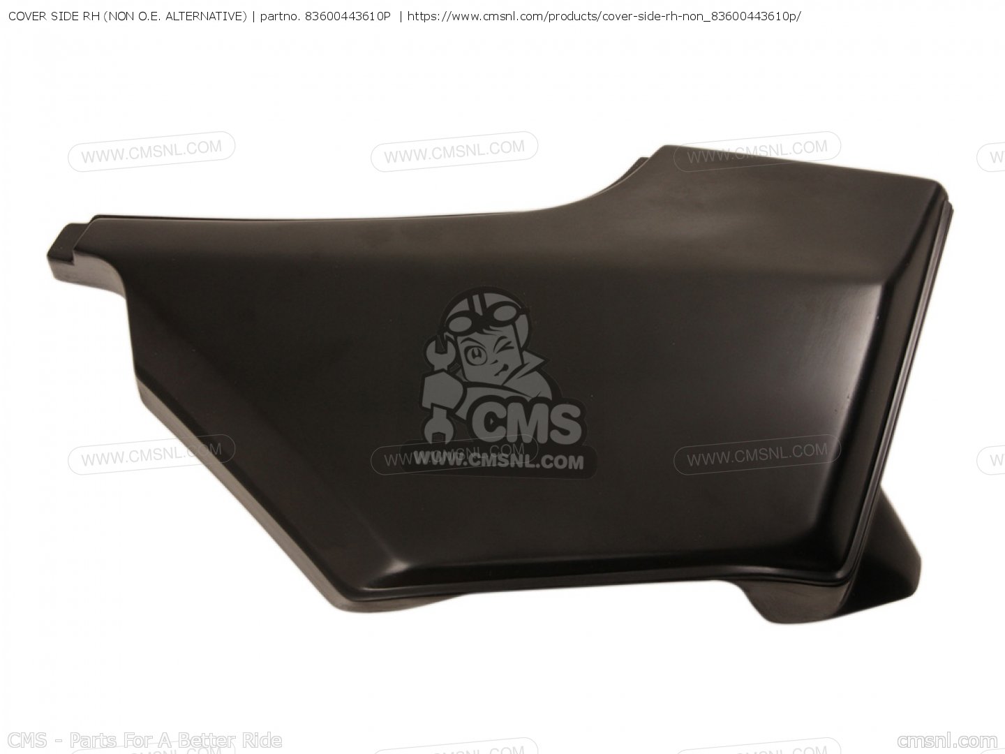83600443610P: COVER SIDE RH (NON O.E. ALTERNATIVE) Honda - buy the ...