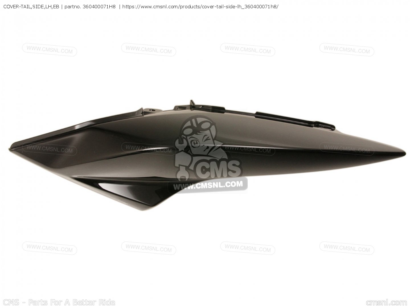 360400071H8: Cover-tail,side,lh,eb Kawasaki - buy the 36040-0071-H8 at ...