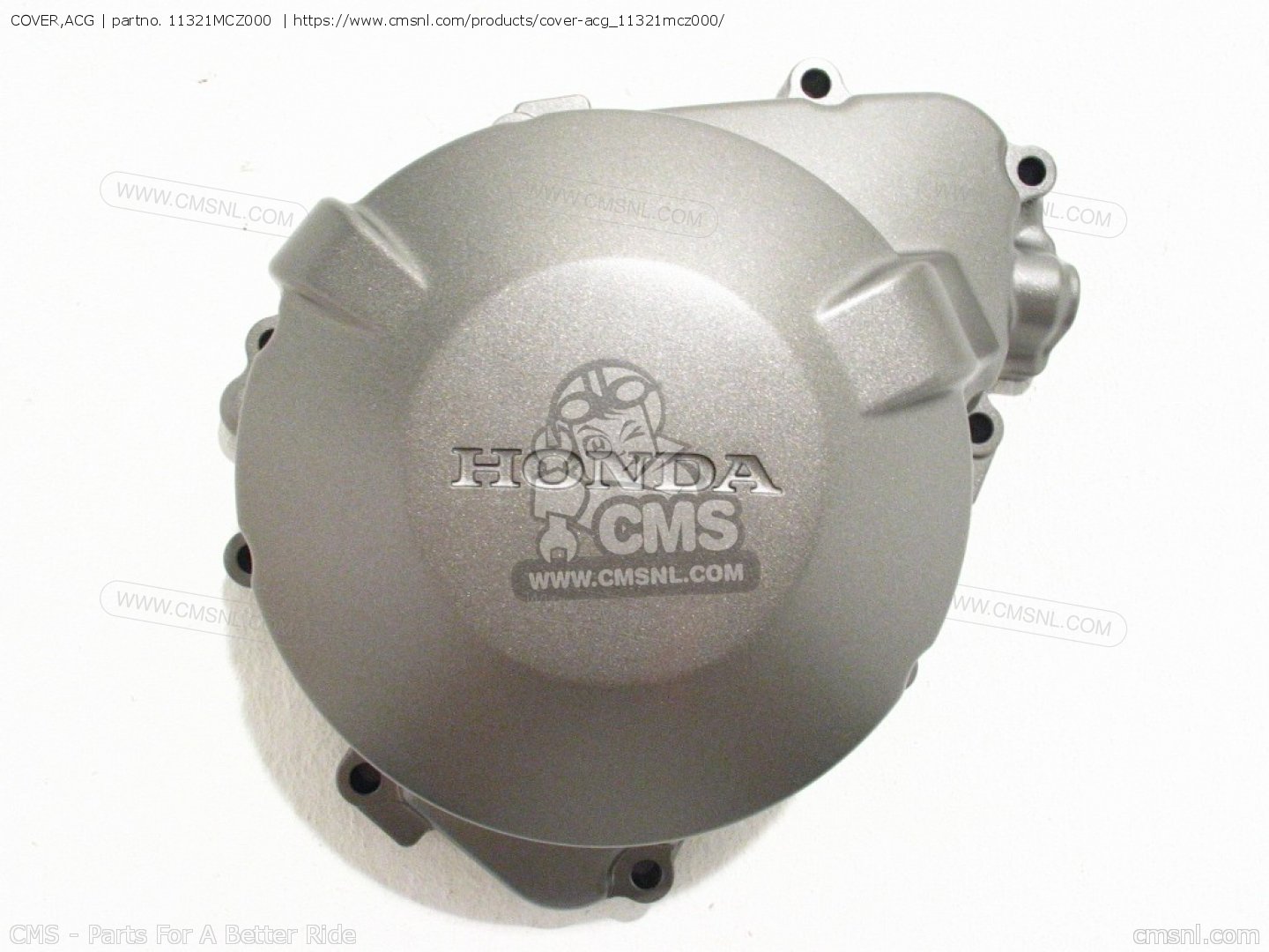 11321MCZ000: COVER,ACG Honda - buy the 11321-MCZ-000 at CMSNL