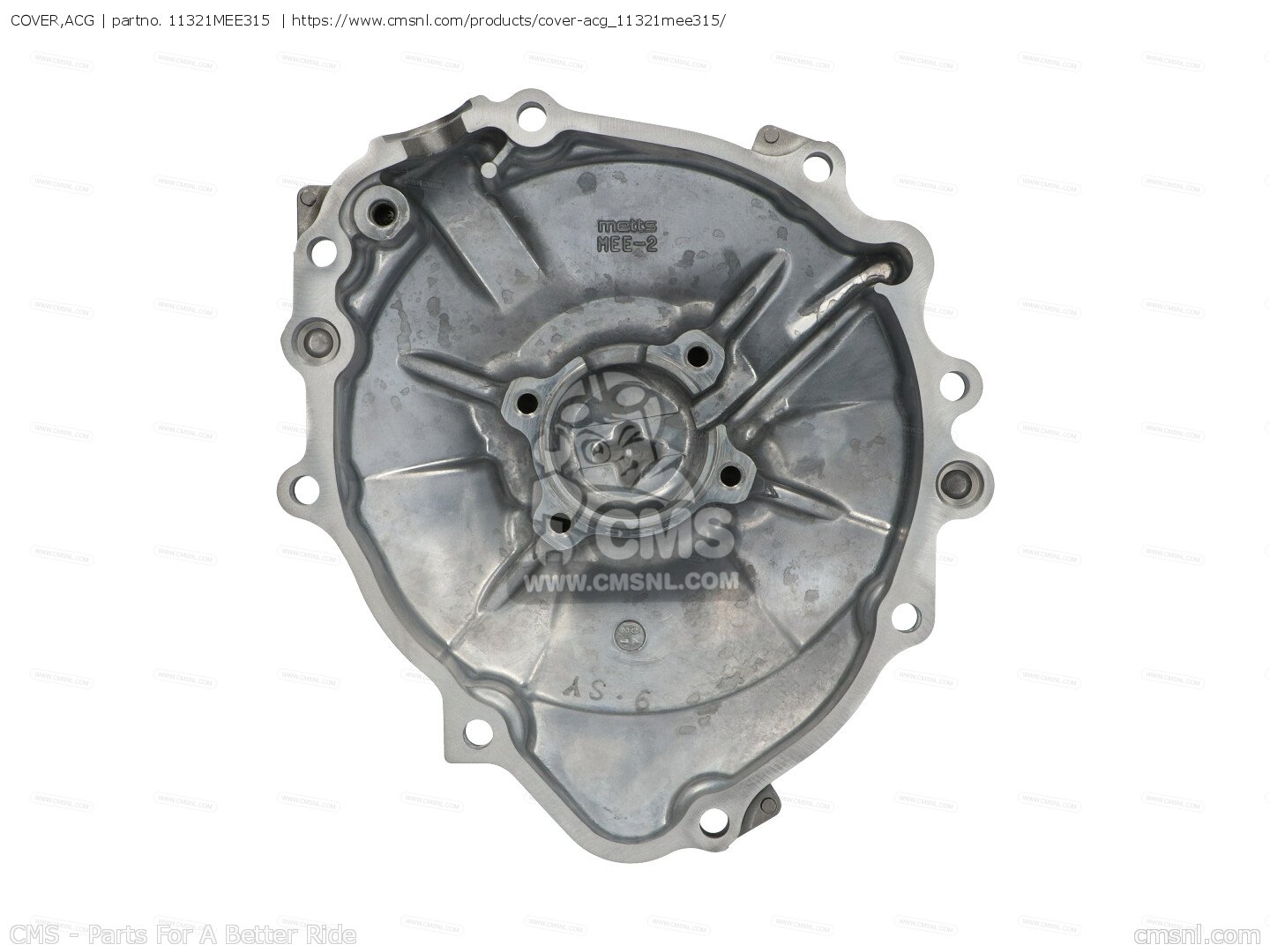 11321MEE315: Cover,acg Honda - buy the 11321-MEE-315 at CMSNL