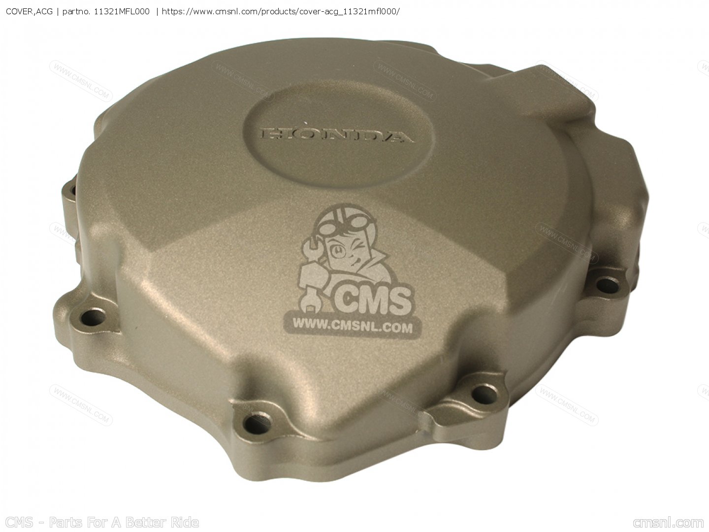 11321MFL000: COVER,ACG Honda - buy the 11321-MFL-000 at CMSNL