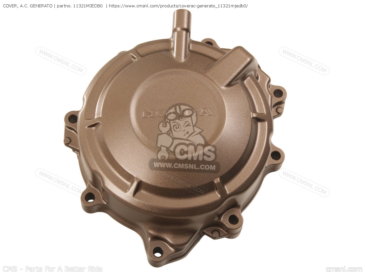 11321MJEDB0: Cover,acg Honda - buy the 11321-MJE-DB0 at CMSNL