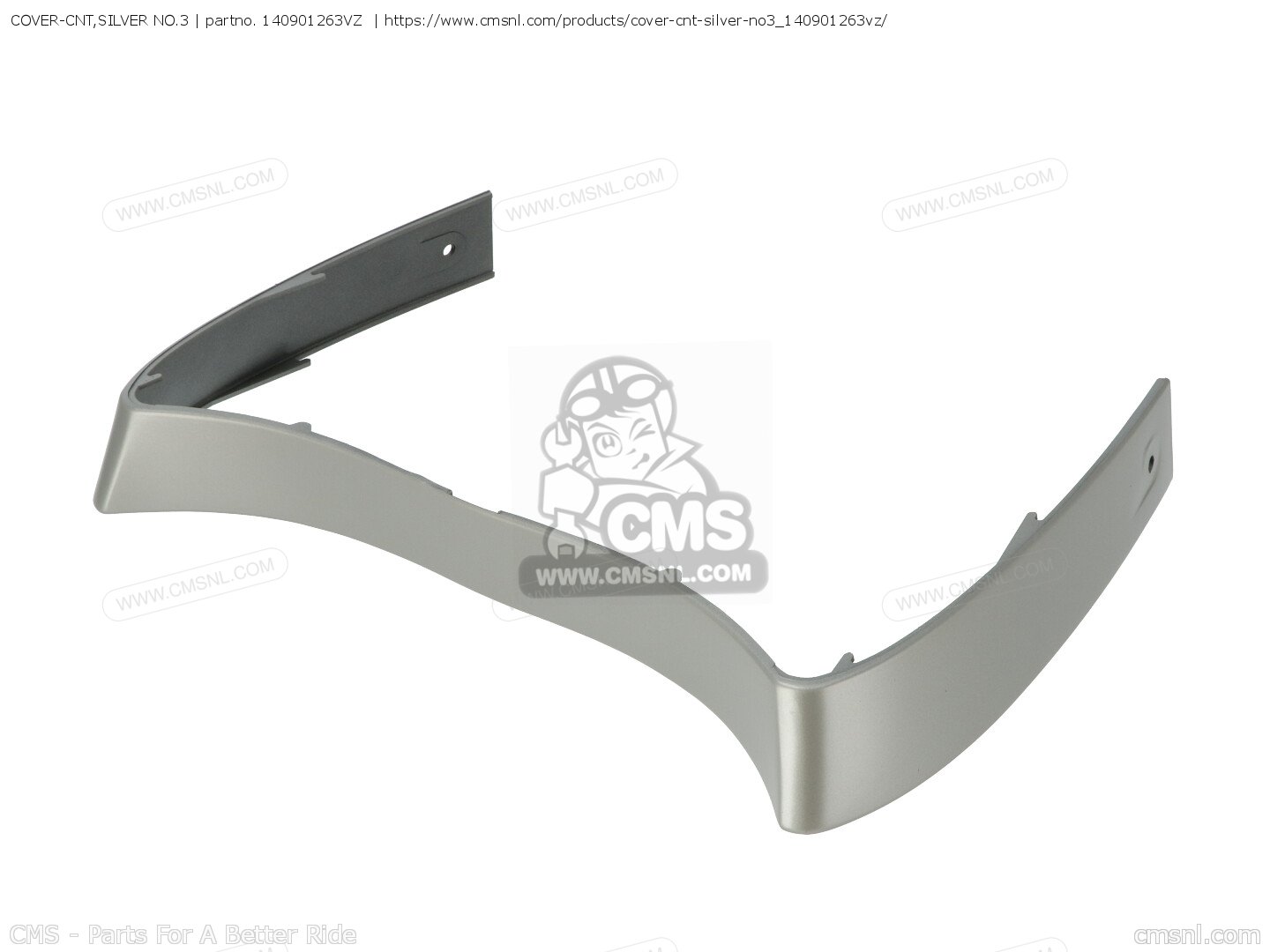 140901263VZ: COVER-CNT,SILVER NO.3 Kawasaki - buy the 14090-1263-VZ at ...