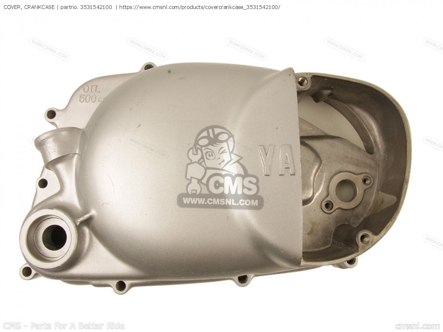 COVER, CRANKCASE for GT80 1973 1974 USA - order at CMSNL