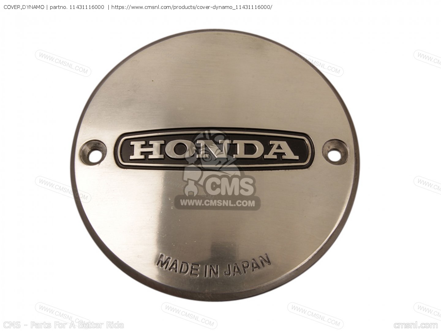 COVER,DYNAMO for XR75 K0 1973 USA - order at CMSNL