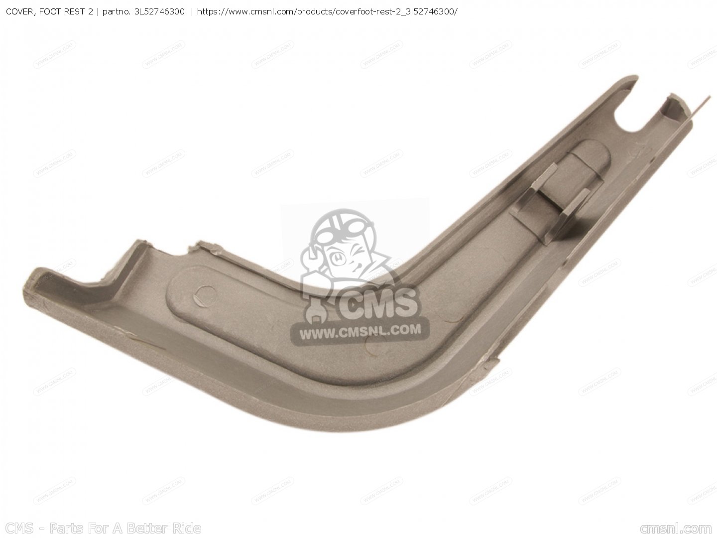 COVER, FOOT REST 2 for QT50 L 1984/1985 USA - order at CMSNL