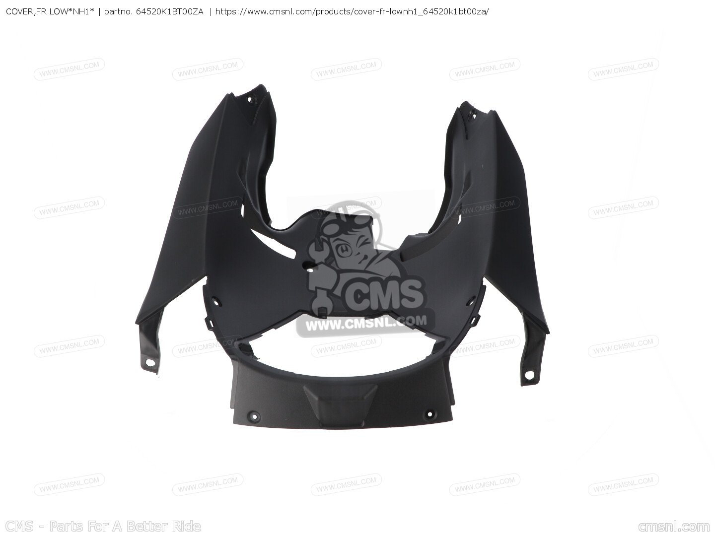 64520K1BT00ZA: COVER,FR LOW*NH1* Honda - buy the 64520-K1B-T00ZA at CMSNL