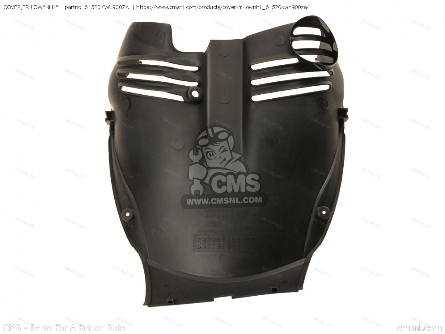 64520KWN900ZA: COVER,FR LOW*NH1* Honda - buy the 64520-KWN-900ZA at CMSNL