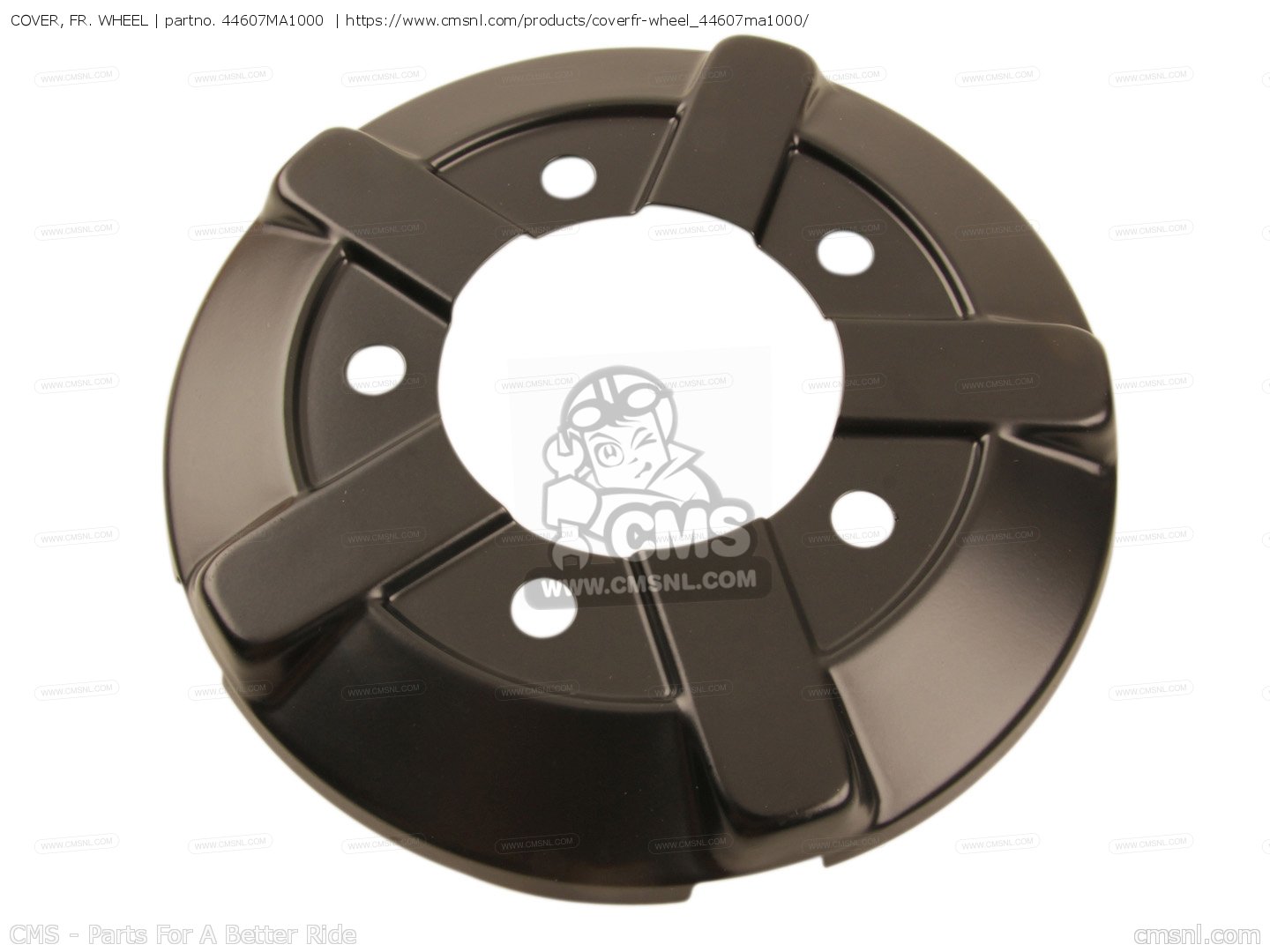 44607MA1000: Cover, Fr. Wheel Honda - buy the 44607-MA1-000 at CMSNL