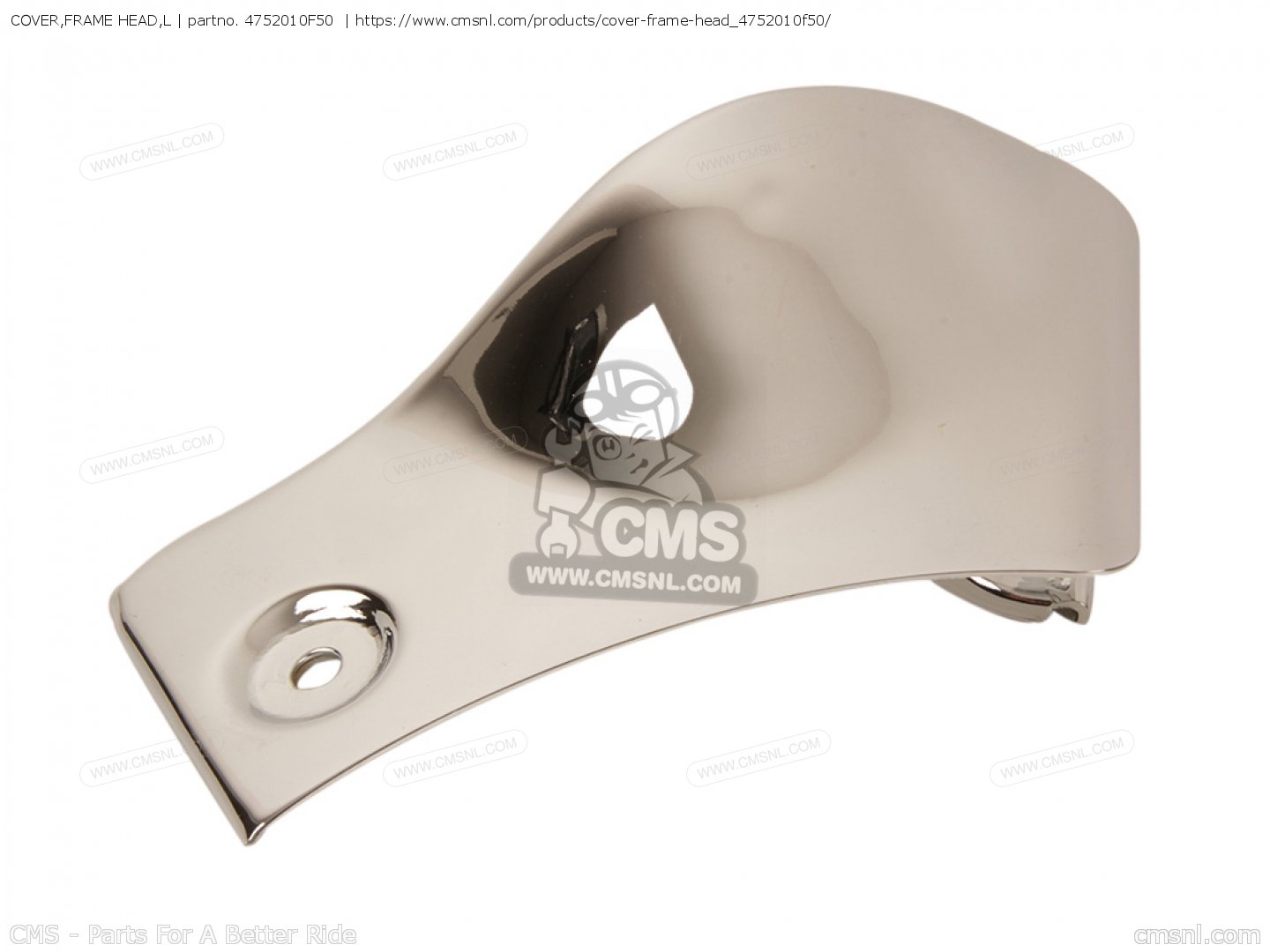 4752010F50: COVER,FRAME HEAD,L Suzuki - buy the 47520-10F50 at CMSNL