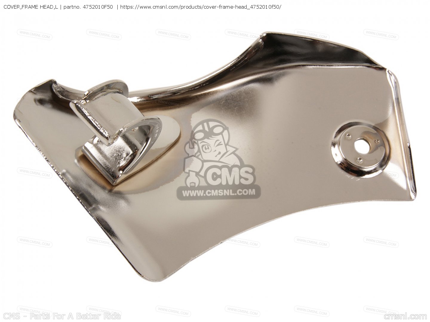 4752010F50: COVER,FRAME HEAD,L Suzuki - buy the 47520-10F50 at CMSNL