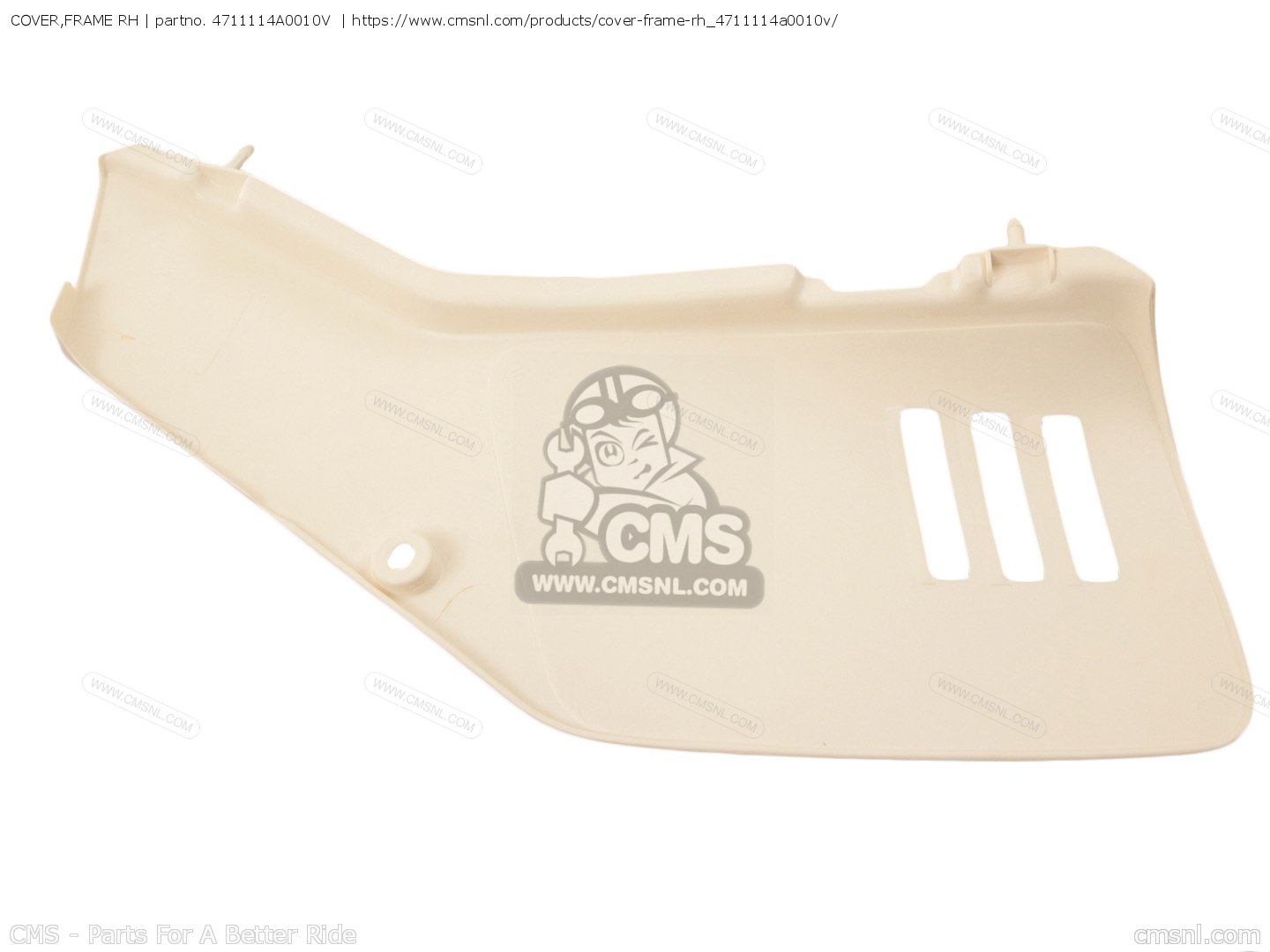4711114A0010V: COVER,FRAME RH Suzuki - buy the 47111-14A00-10V at CMSNL