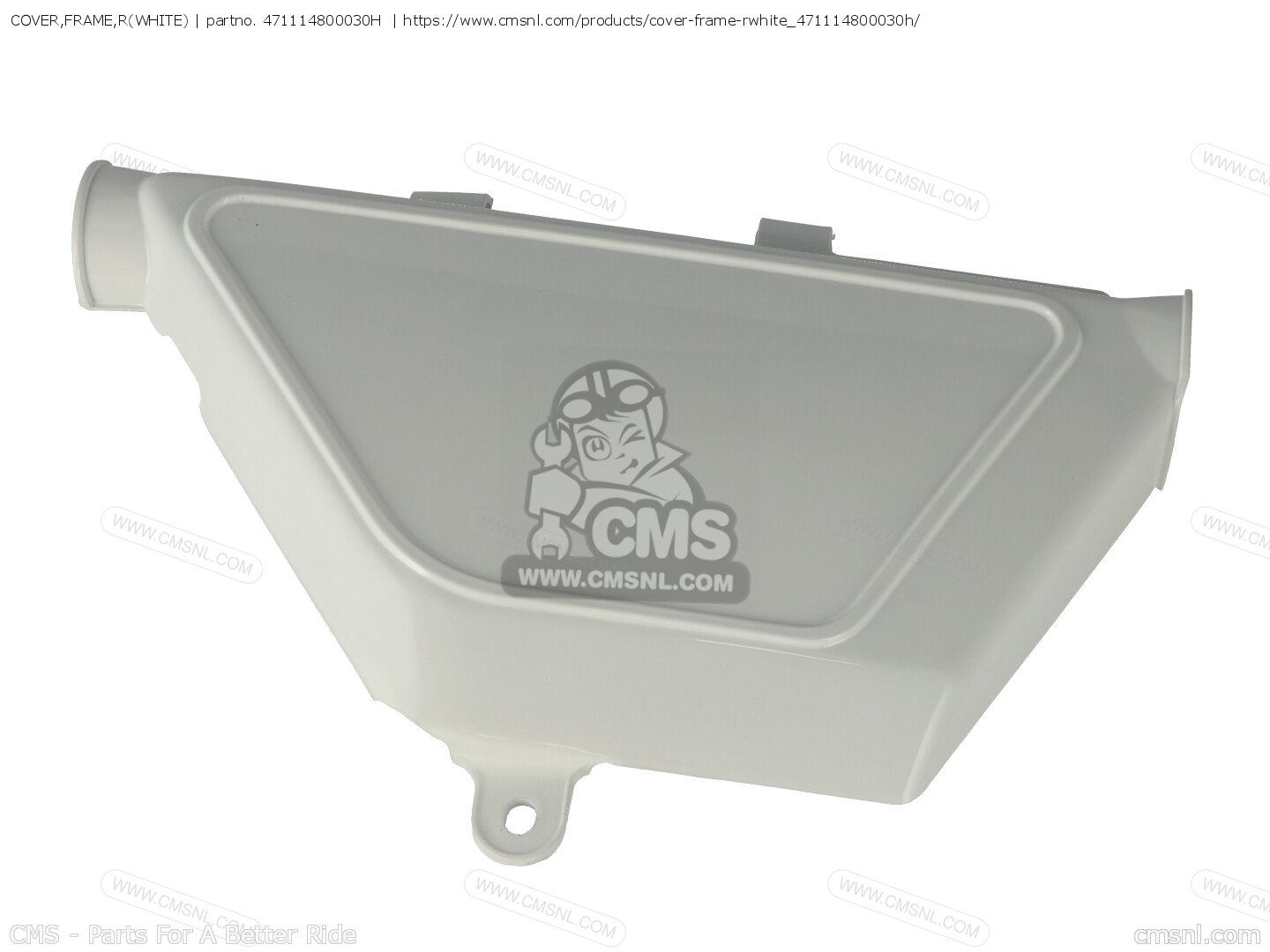 471114800030H: COVER,FRAME,R(WHITE) Suzuki - buy the 47111-48000-30H at ...