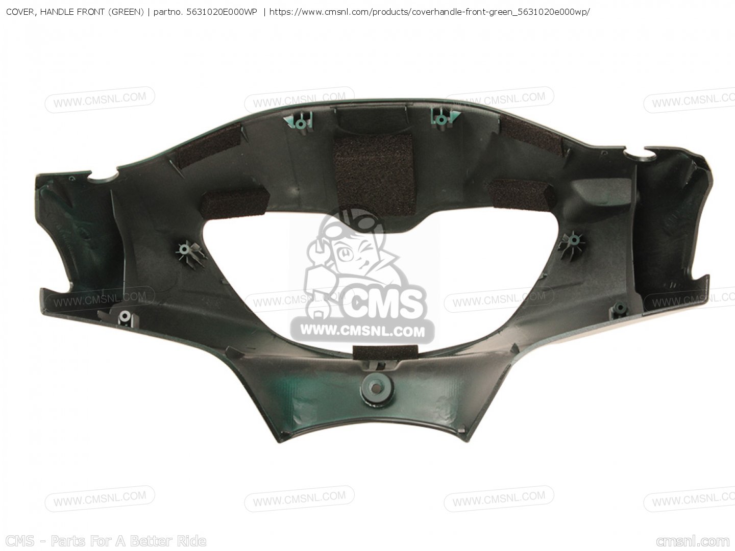 COVER, HANDLE FRONT (GREEN) for AN125 2000 (Y) - order at CMSNL