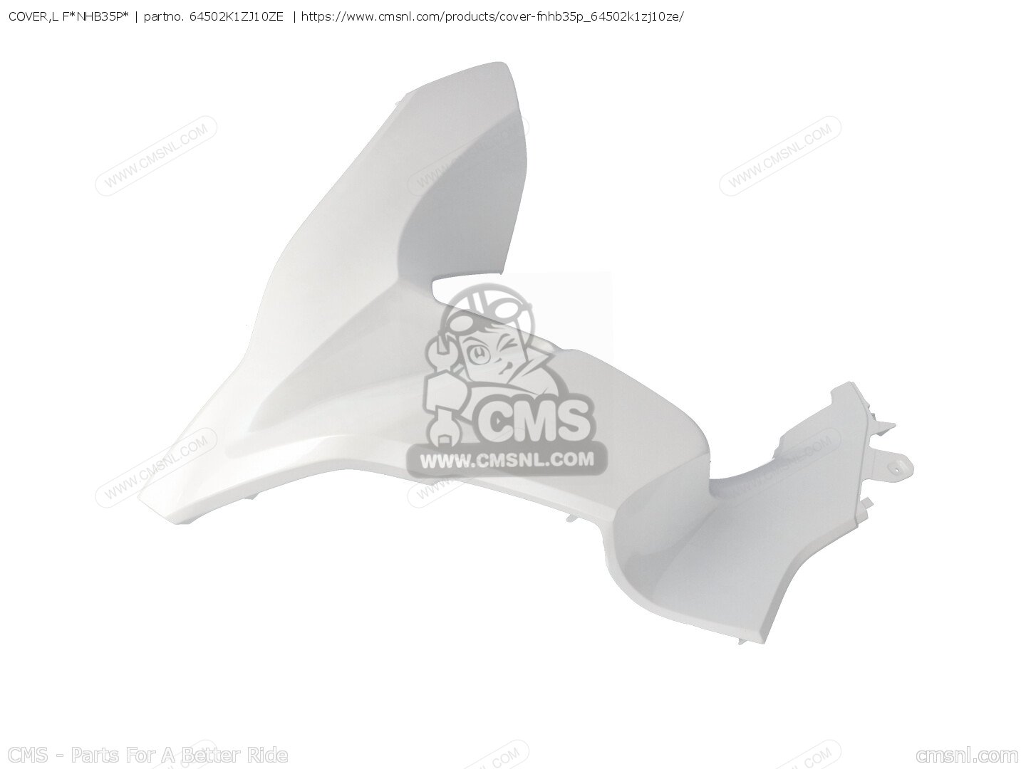 64502K1ZJ10ZE: COVER,L F*NHB35P* Honda - buy the 64502-K1Z-J10ZE at CMSNL