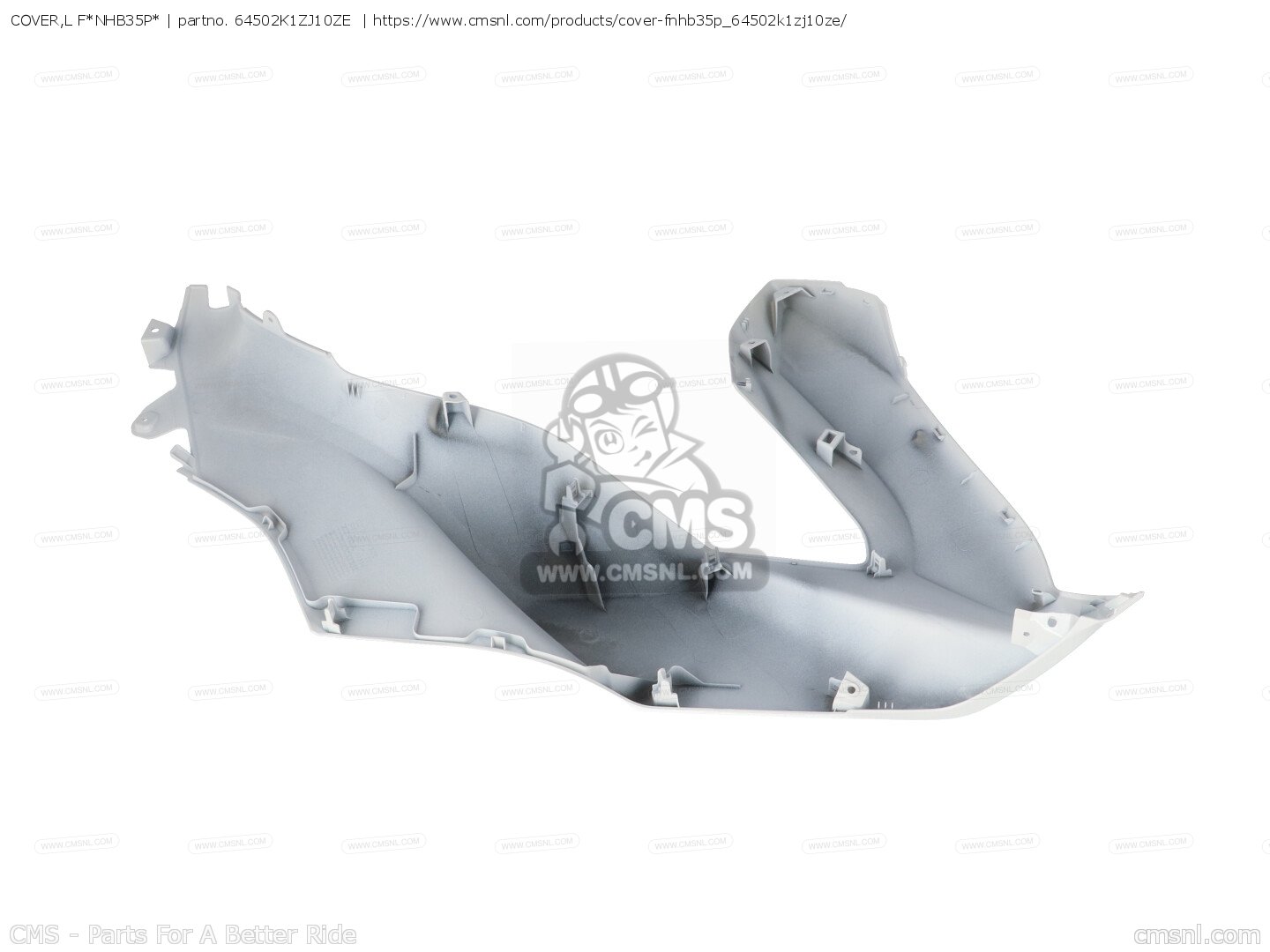 64502K1ZJ10ZE: COVER,L F*NHB35P* Honda - buy the 64502-K1Z-J10ZE at CMSNL