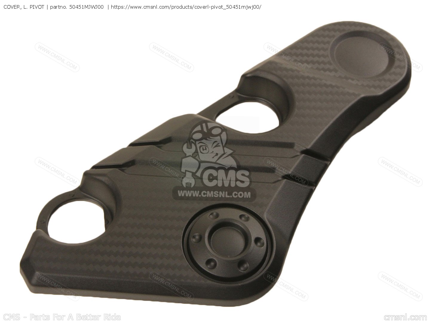 50451MJWJ00: COVER,L PIVOT Honda - buy the 50451-MJW-J00 at CMSNL
